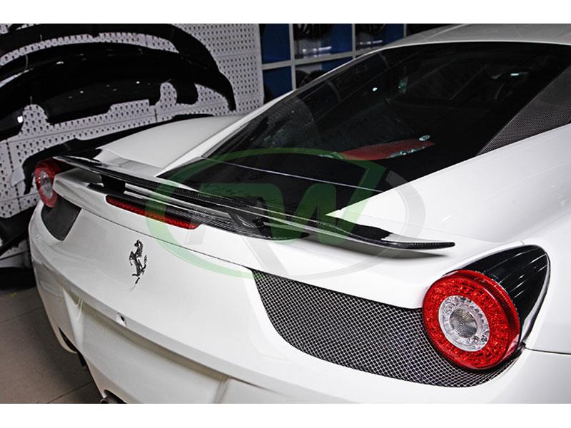 Ferrari 458 Carbon Fiber Trunk Spoiler Rear Wing Italia
