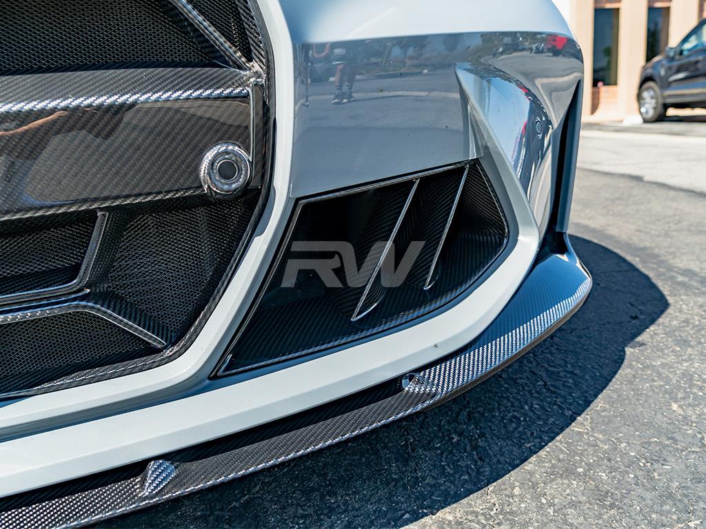 BMW G80 M3 G82 M4 G83 M4 Carbon Fiber Dual Fin Duct Trims 2021+