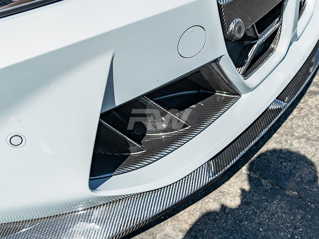 BMW G80 M3 G82 M4 G83 M4 Carbon Fiber Dual Fin Duct Trims 2021+