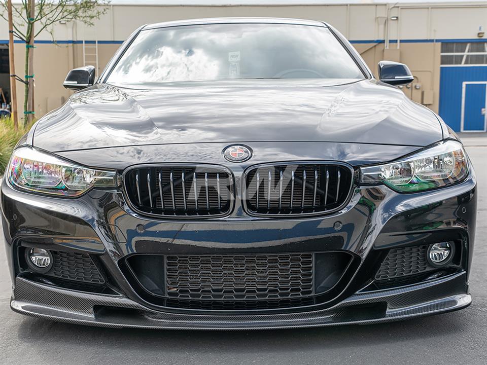 Bmw F30 F31 3d Style Carbon Fiber Front Lip Spoiler 328i 330i 335i 340i