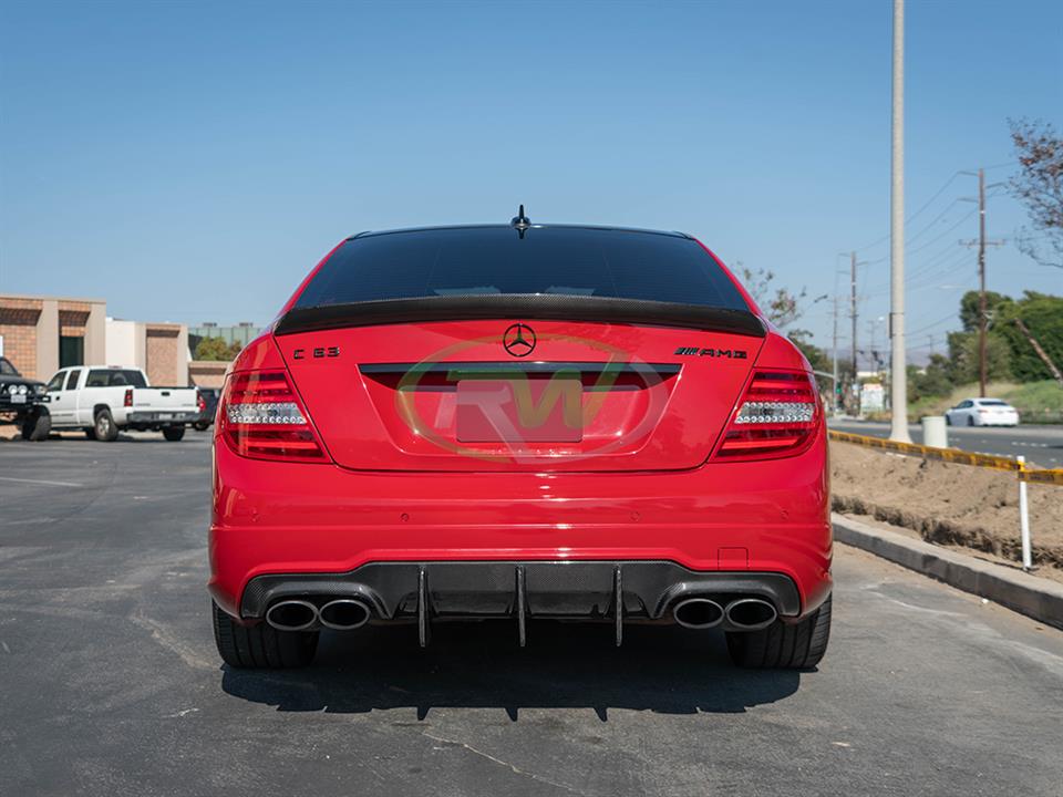 Mercedes W204 Dtm Carbon Fiber Trunk Spoiler C250 C300 C350 C63 Sedan